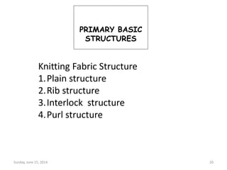 Workshop on fabrics manufacturing technology | PPTX