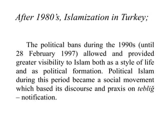 Özlem Avcı - The case of İslamic Youth Movements | PPT