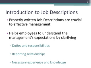 WORKSHOP ON JOB DESCRIPTIONS.ppt