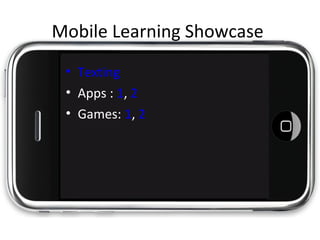 Mobile Learning Workshop | PPT