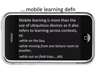 Mobile Learning Workshop | PPT