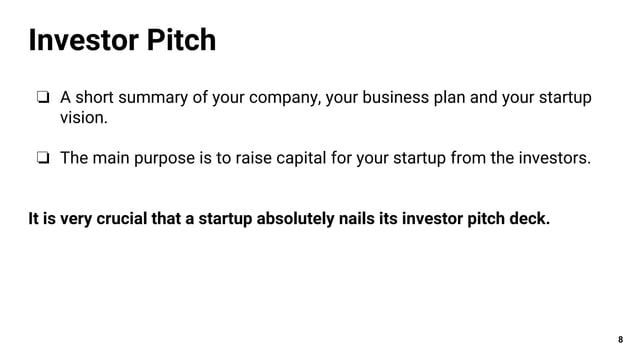 Workshop on Pitching | PPTX