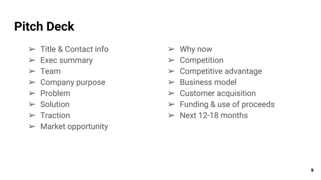 Workshop on Pitching | PPTX