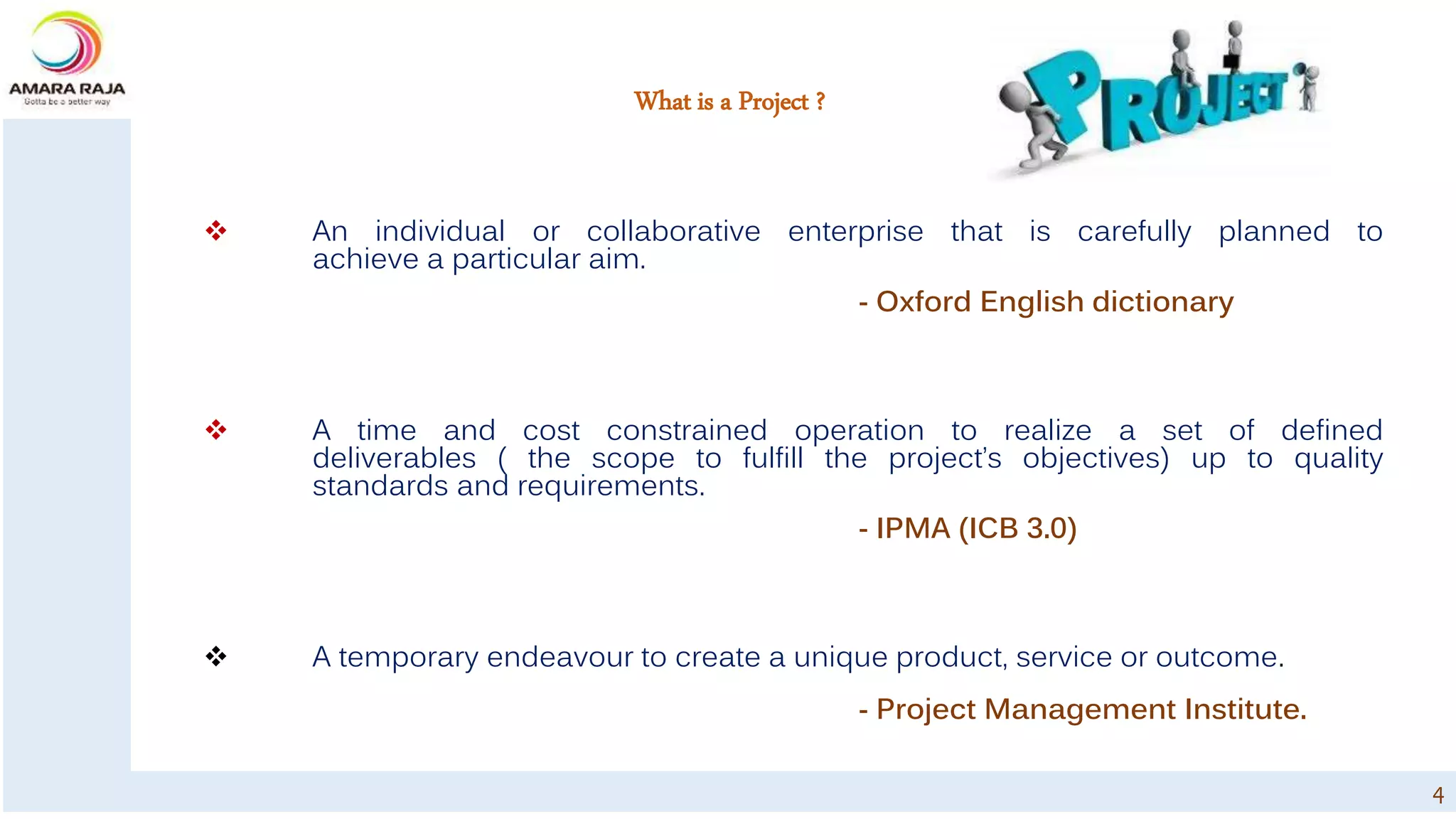 Basics in Project Management | PPTX