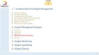 Basics in Project Management | PPTX
