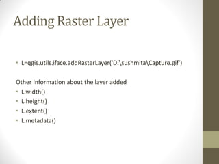 Workshop with python qgis | PDF
