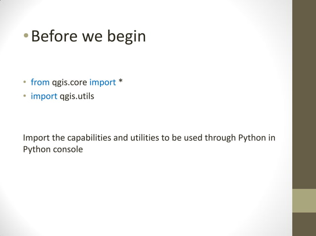 Workshop with python qgis | PDF