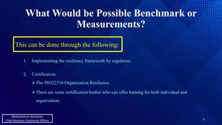 Cyber Security & IT Resilience | PPTX | Business Utilities | Business