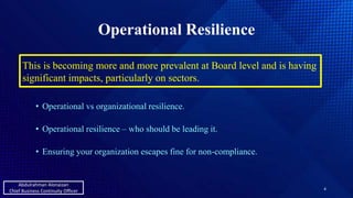 Cyber Security & IT Resilience | PPTX | Business Utilities | Business
