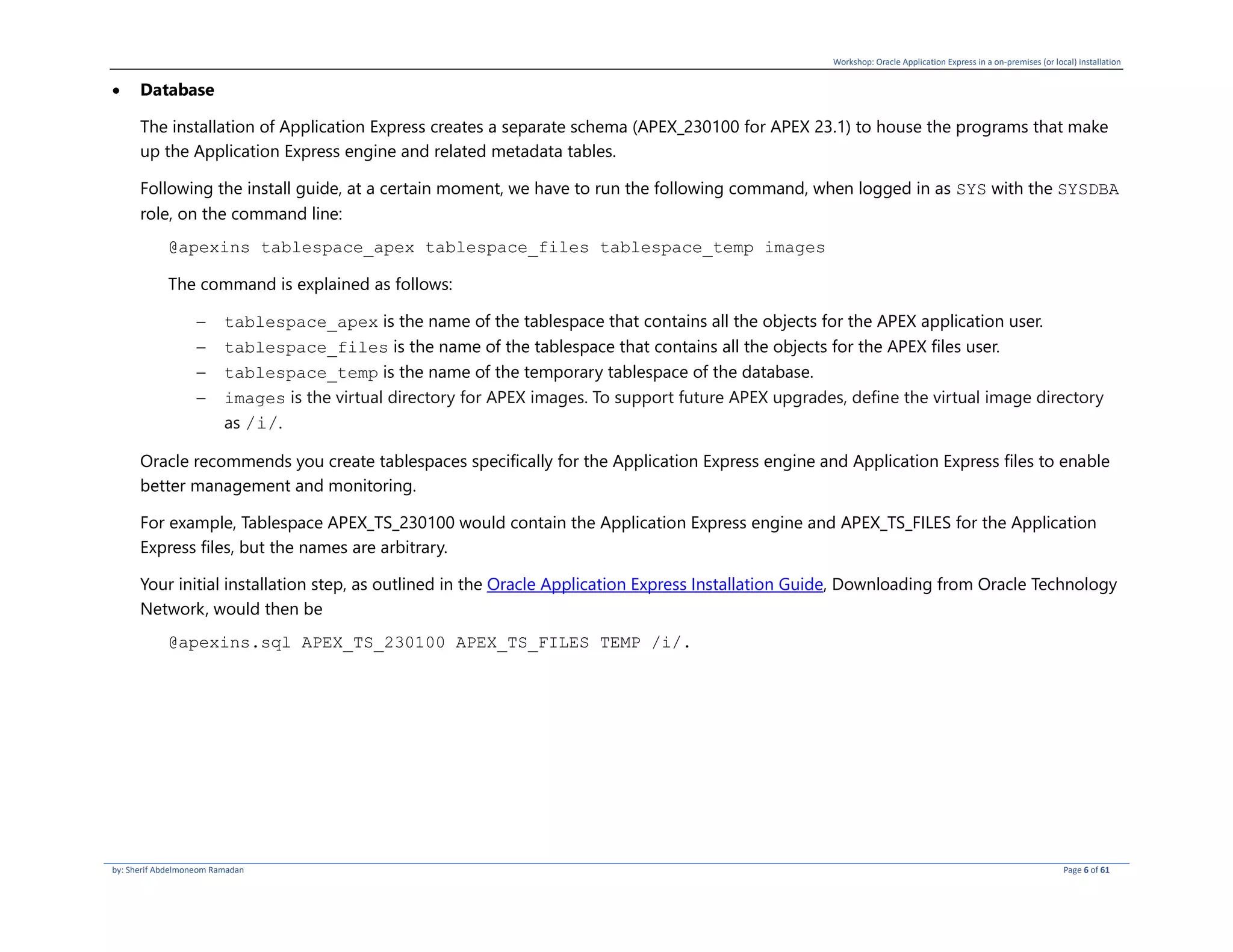 Step-by-Step: APEX Installation on Tomcat (Windows Server 2016) | PDF