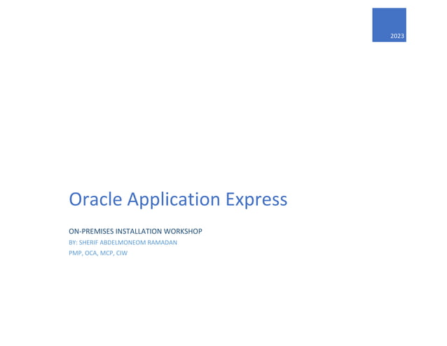 Step-by-Step: APEX Installation on Tomcat (Windows Server 2016) | PDF