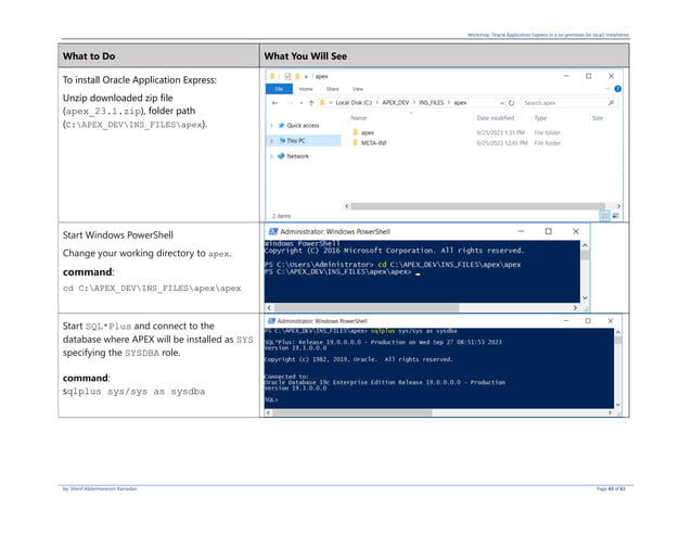 Step-by-Step: APEX Installation on Tomcat (Windows Server 2016) | PDF
