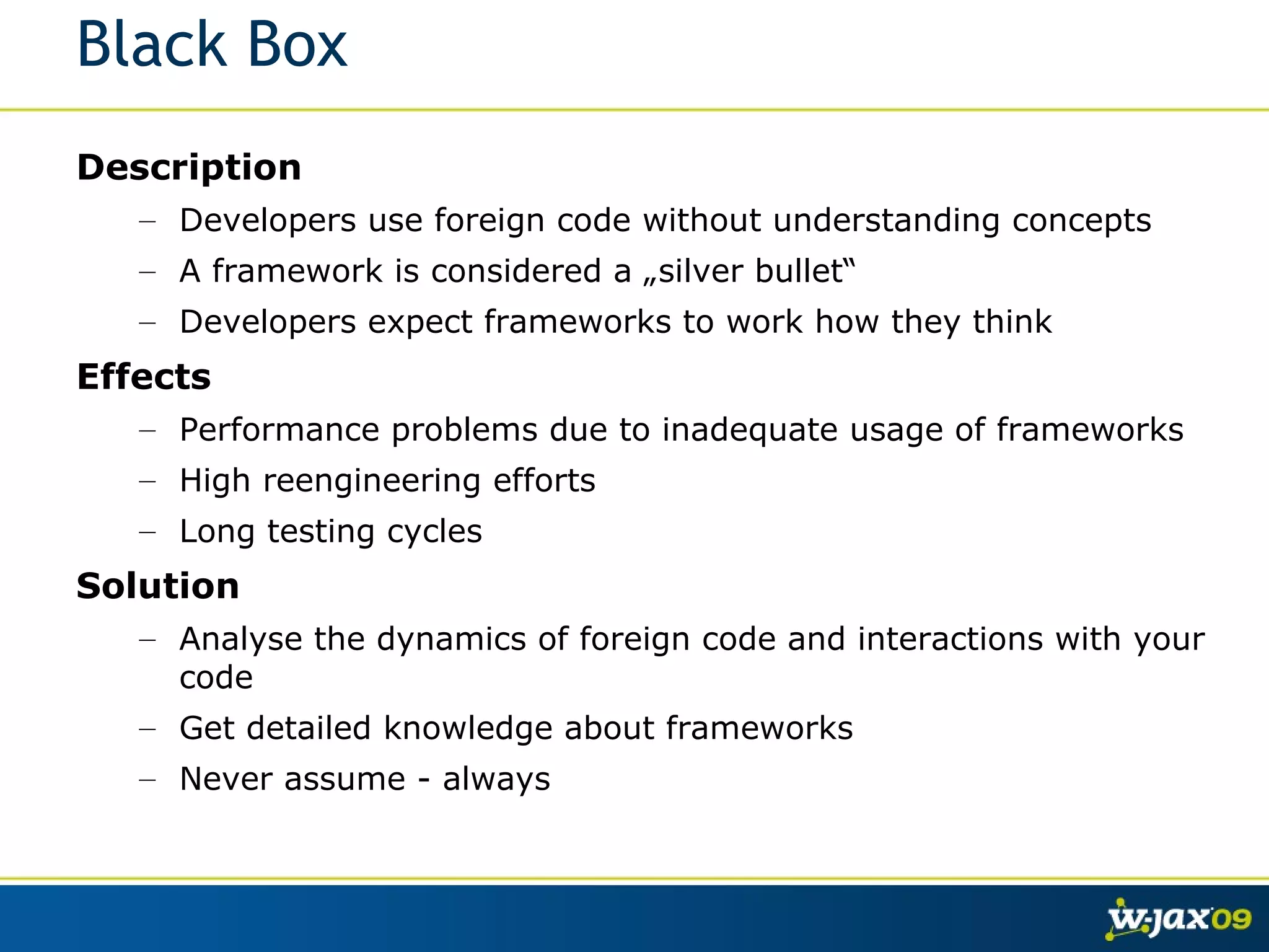 W Jax Performance Workshop Organisational Antipatterns Ppt
