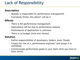 W JAX Performance Workshop - Organisational Antipatterns | PPT