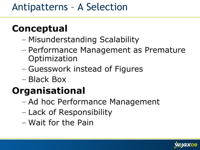 W Jax Performance Workshop Organisational Antipatterns Ppt