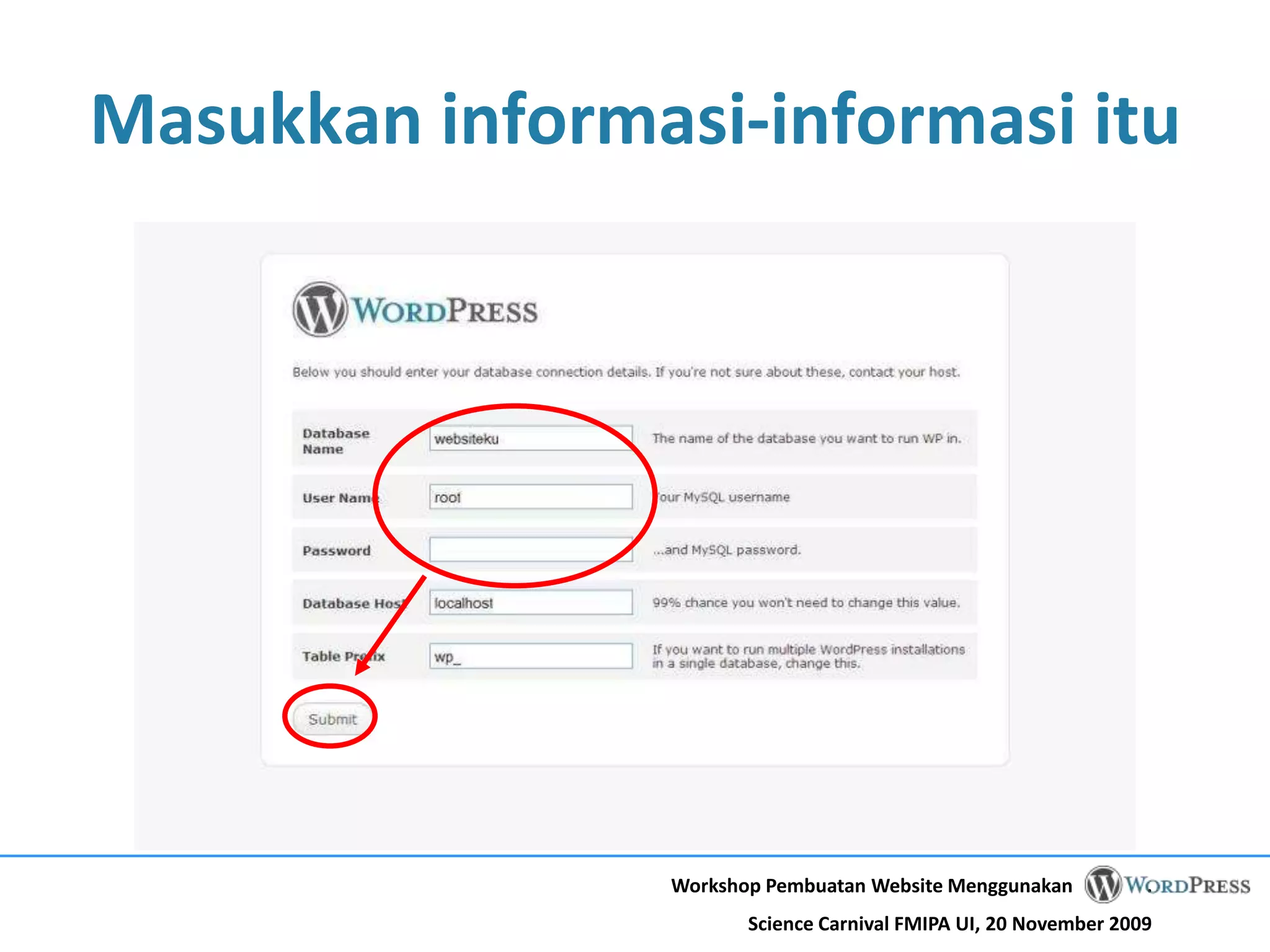 Membuat Website Menggunakan WordPress | PPTX
