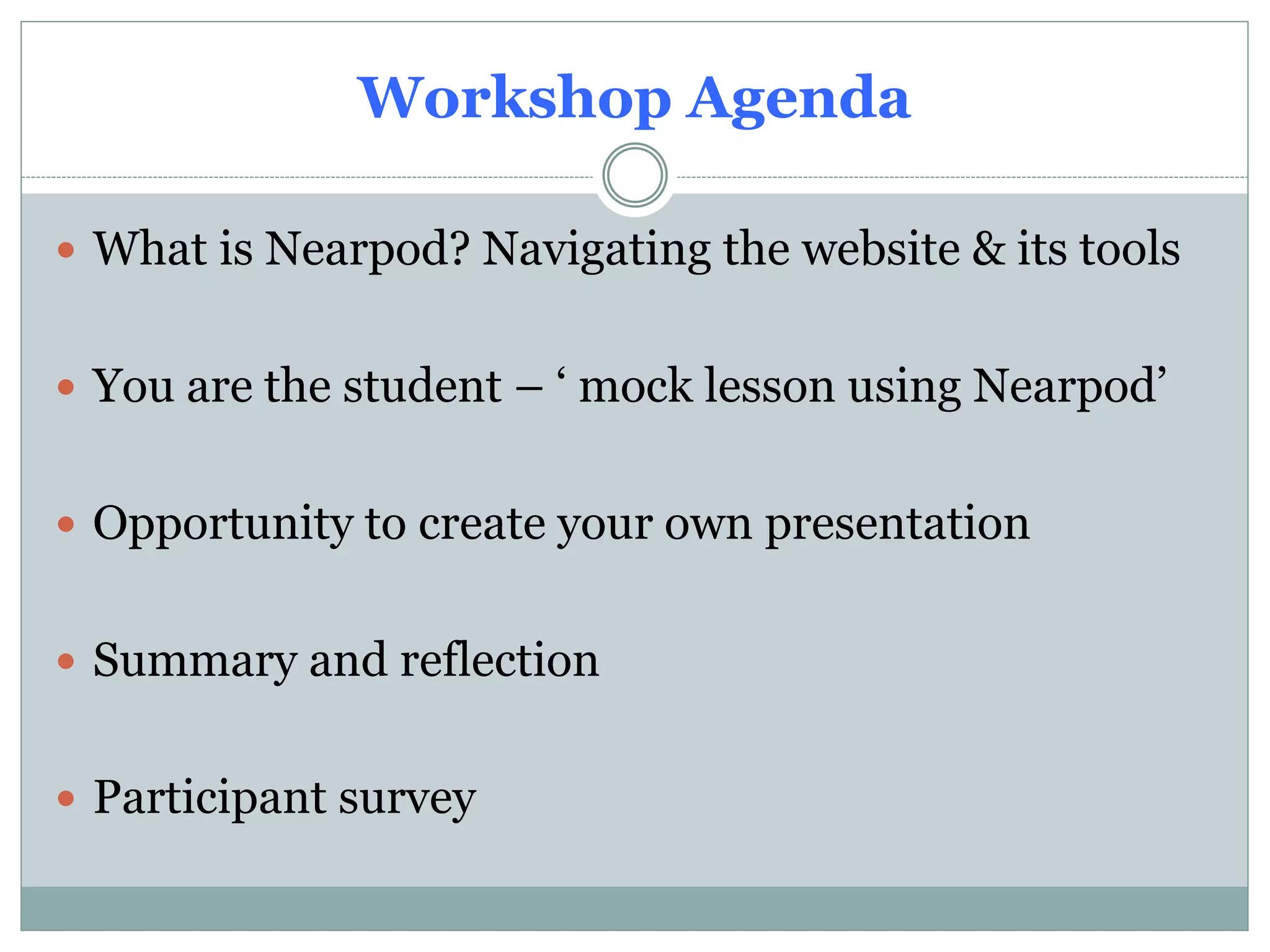 St John's Grammar School PD, Nearpod workshop presentation | PPT