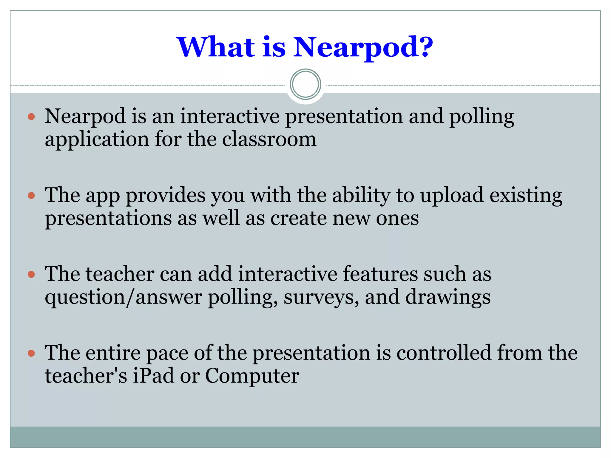 St John's Grammar School PD, Nearpod workshop presentation | PPTX
