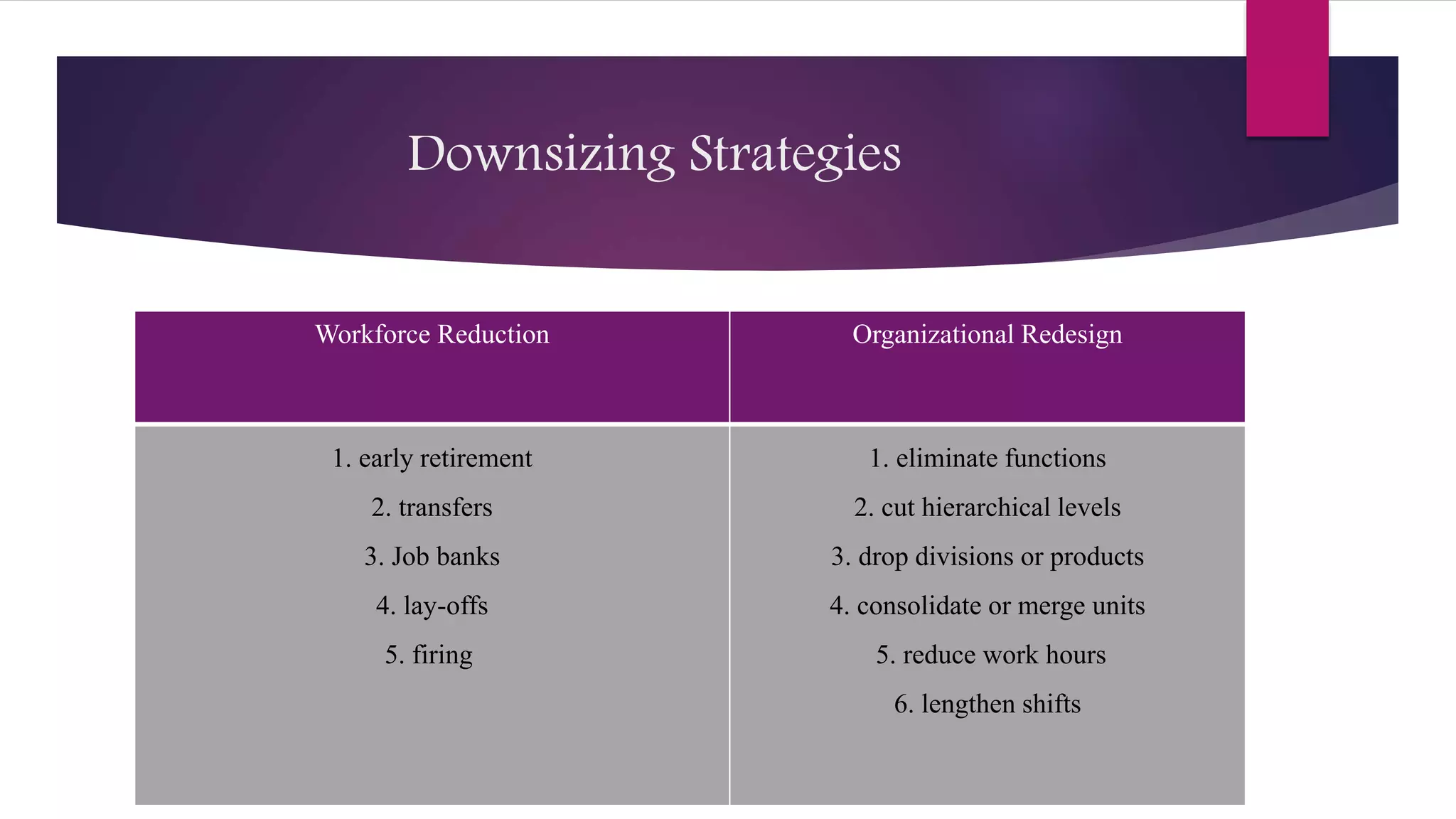 Presentation on Downsizing | PPTX