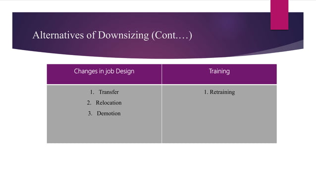 Presentation on Downsizing | PPTX