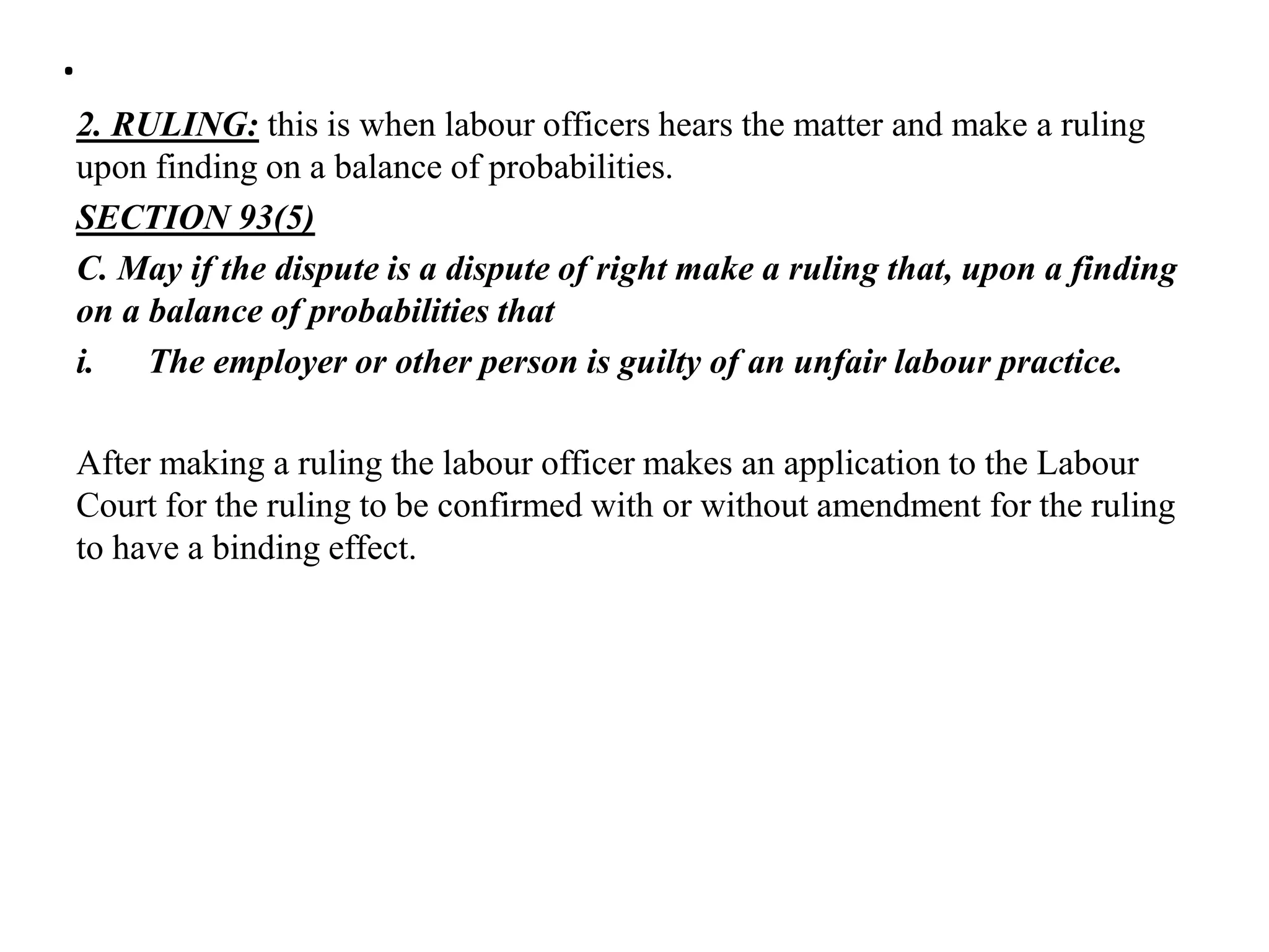 understanding LABOUR LAW ..Dispute resolution at work places..zimbabwe ...