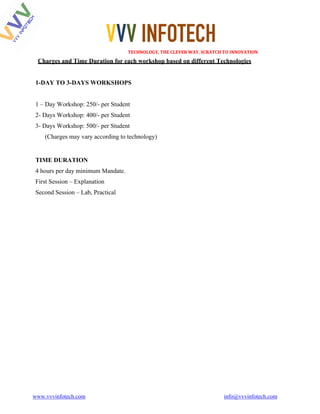 Workshop proposal colleges | PDF