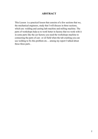 Mechanic Work shop | PDF