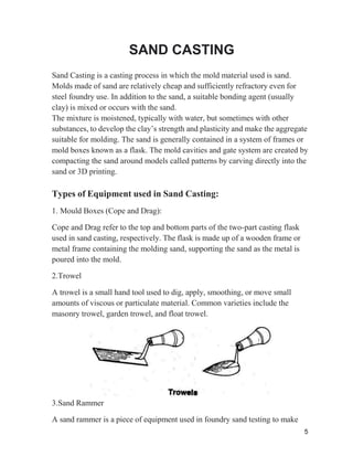 Casting project report | PDF