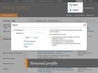 CNUDST Workshops - web of science | PPTX