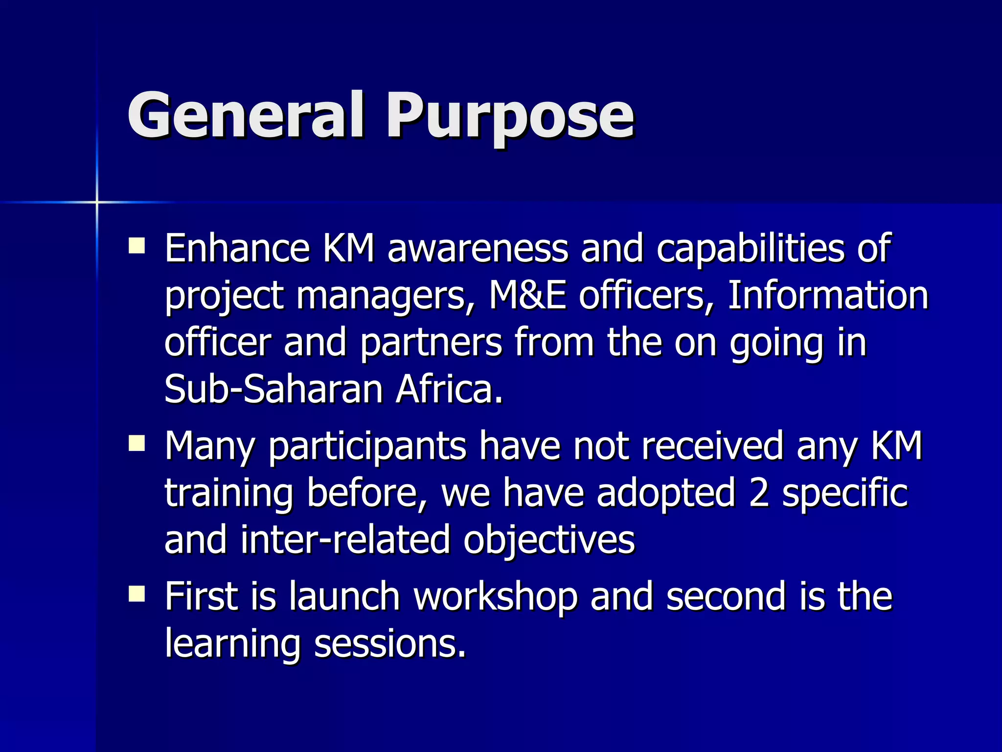 Workshop objectives and scope | PPT