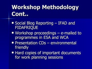 Workshop objectives and scope | PPT