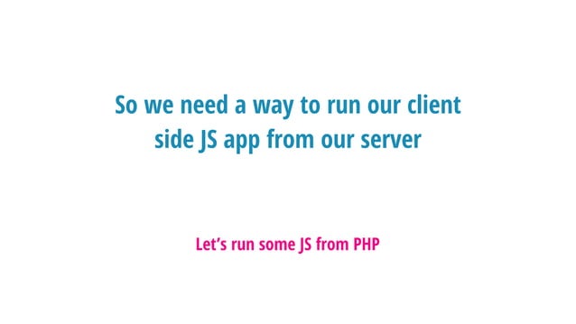 Server side rendering with React and Symfony | PPT