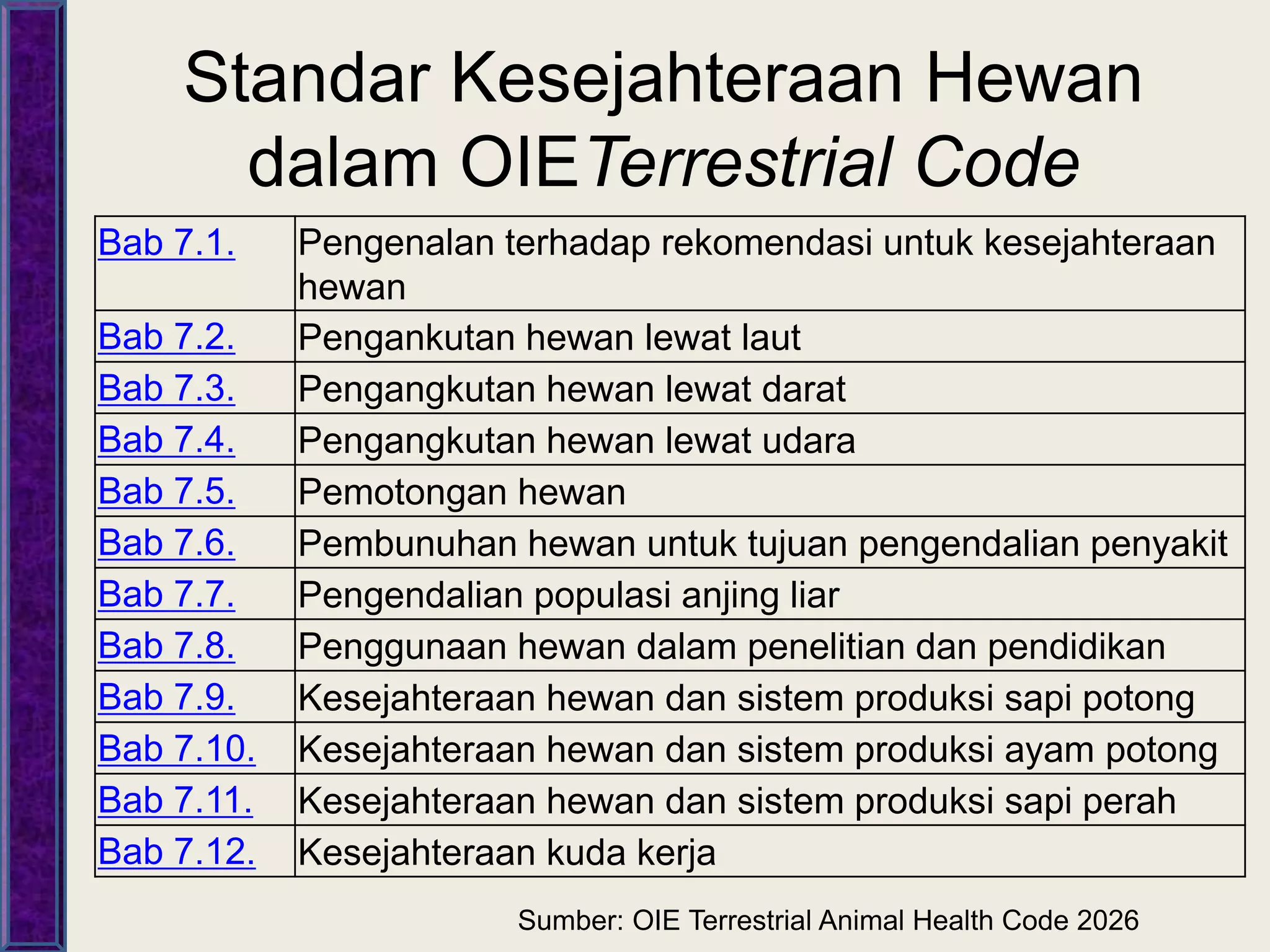 Workshop Sistem Penerapan Kesejahteraan Hewan - Ditkesmavet, Ditjen PKH ...
