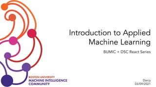 Introduction to Applied Machine Learning | PDF