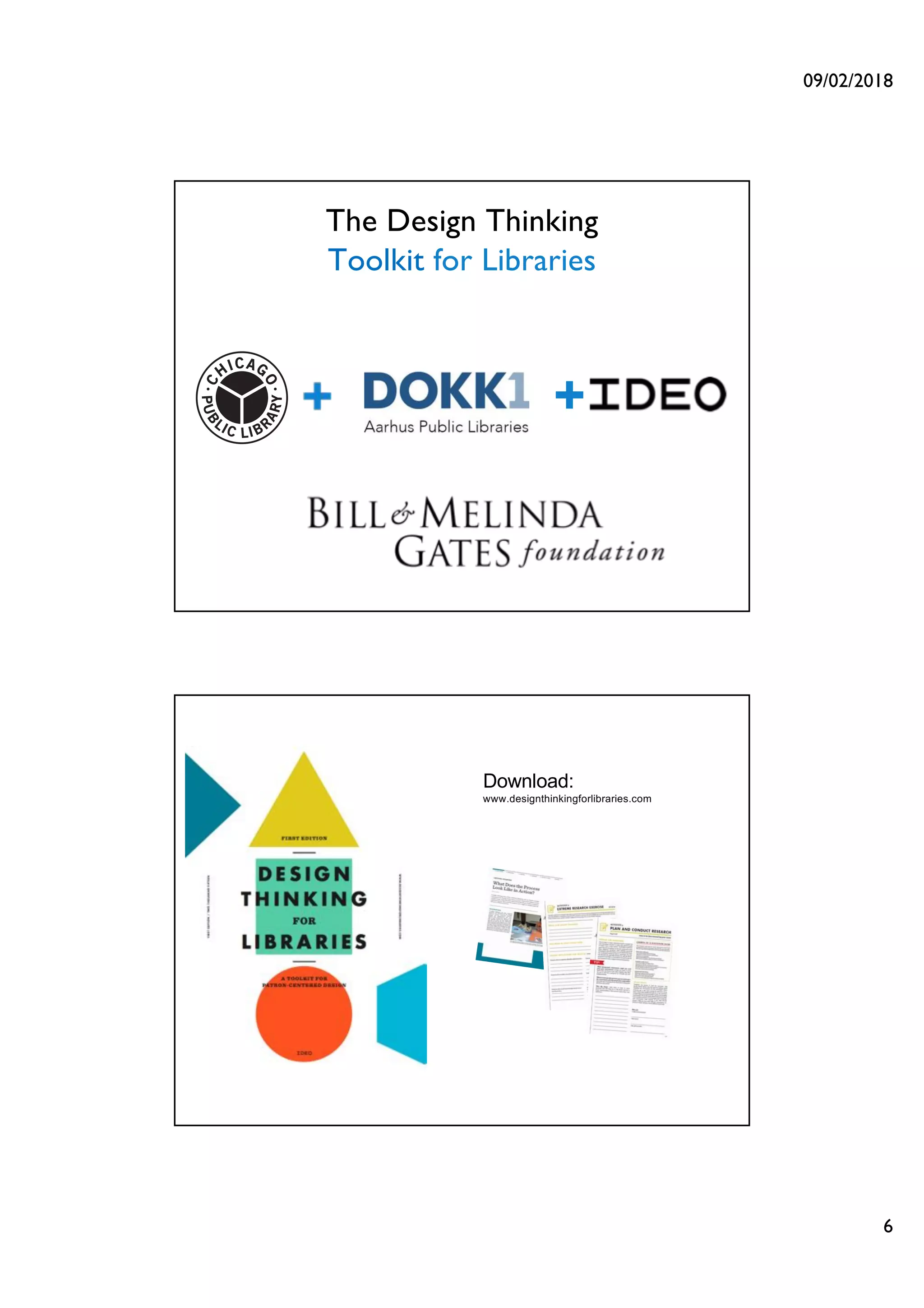 Workshop Designing the future: Design thinking for libraries | PDF
