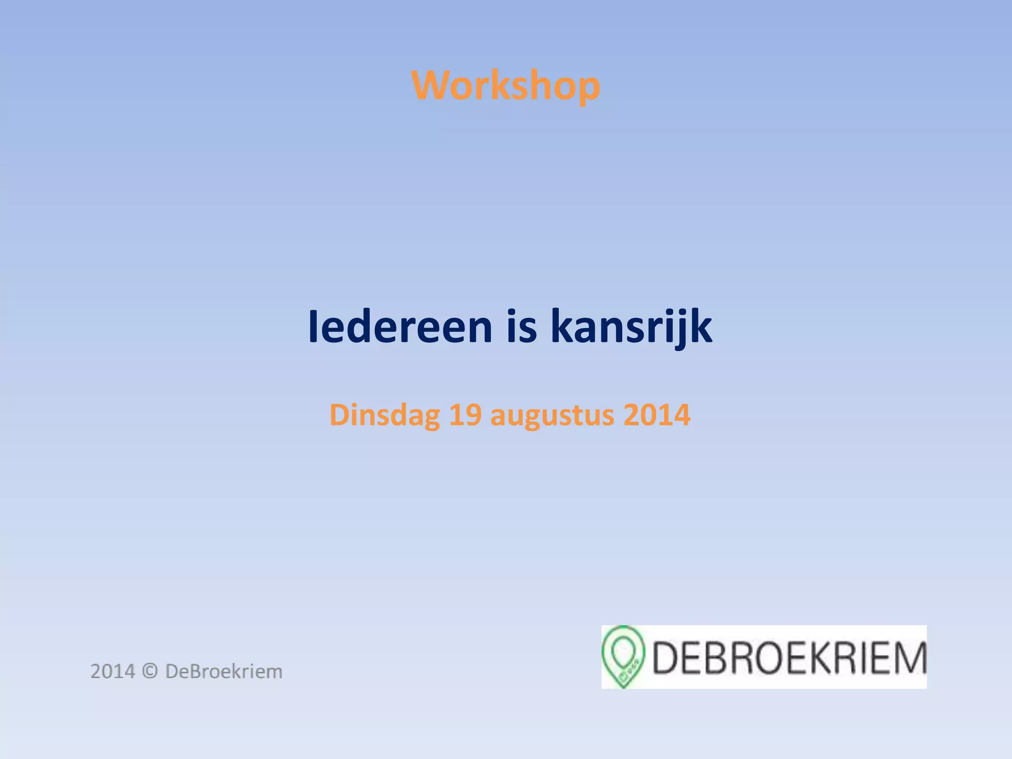 Workshop solliciteren voor 45+ | PPTX | Business | Business and Finance