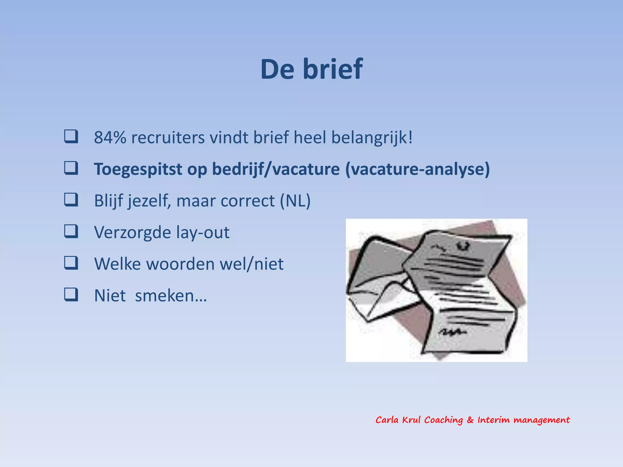 Workshop solliciteren voor 45+ | PPTX | Business | Business and Finance