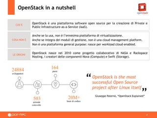 Panoramica sul progetto OpenStack | PDF