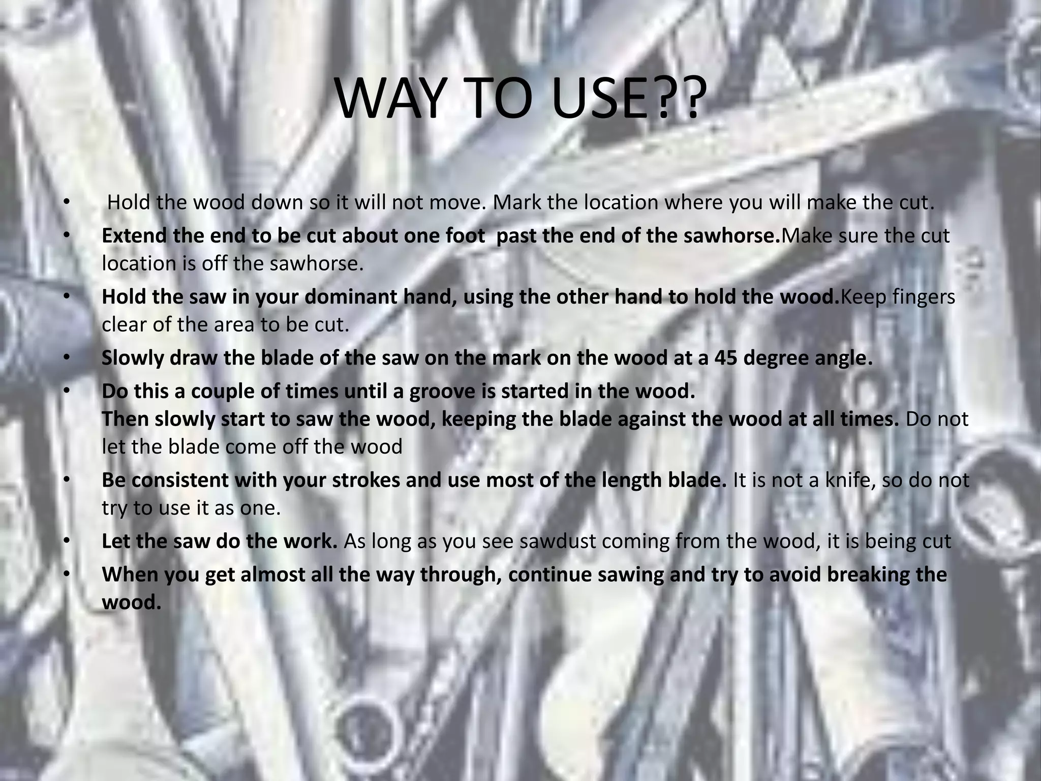 Workshop technology hand basic tools | PPTX