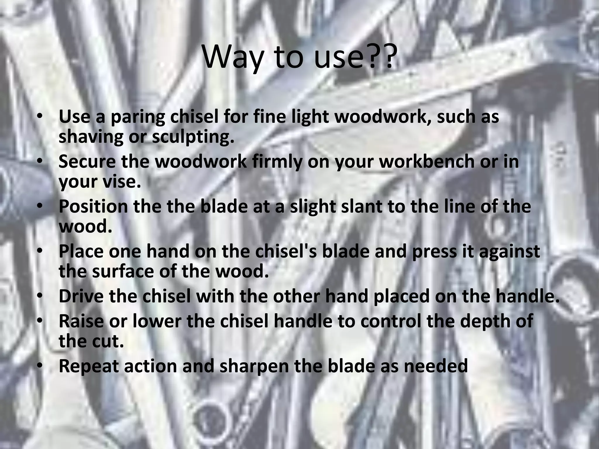 Workshop technology hand basic tools | PPTX