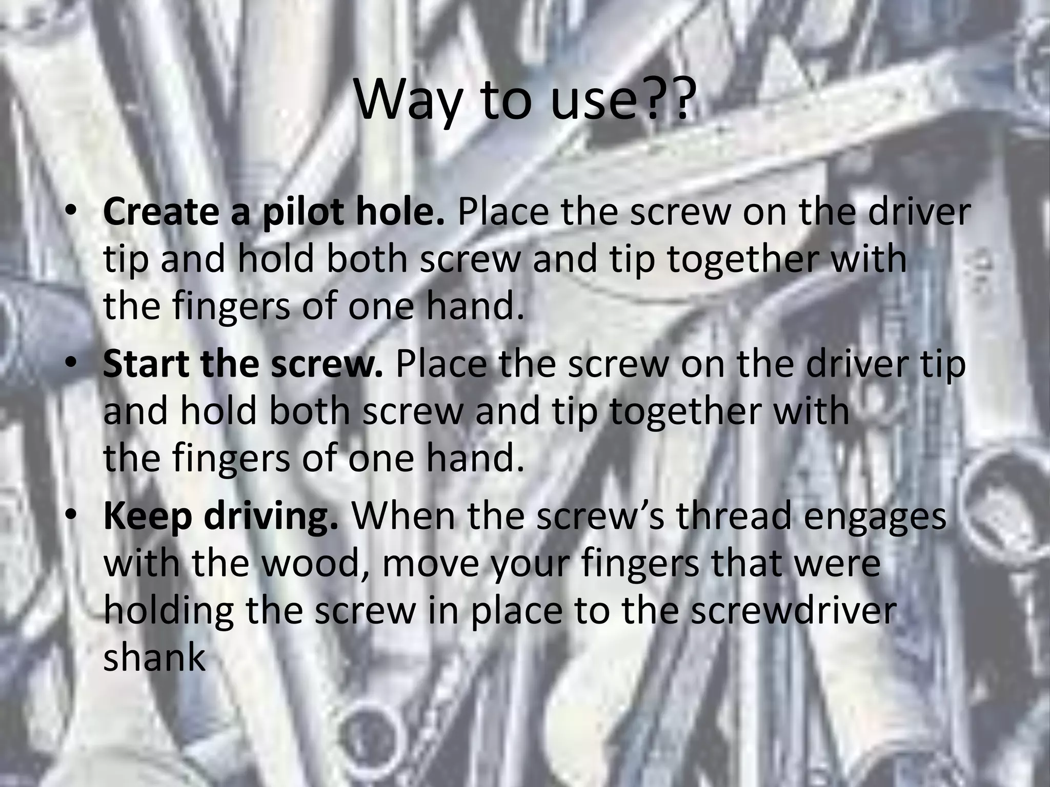 Workshop technology hand basic tools | PPTX