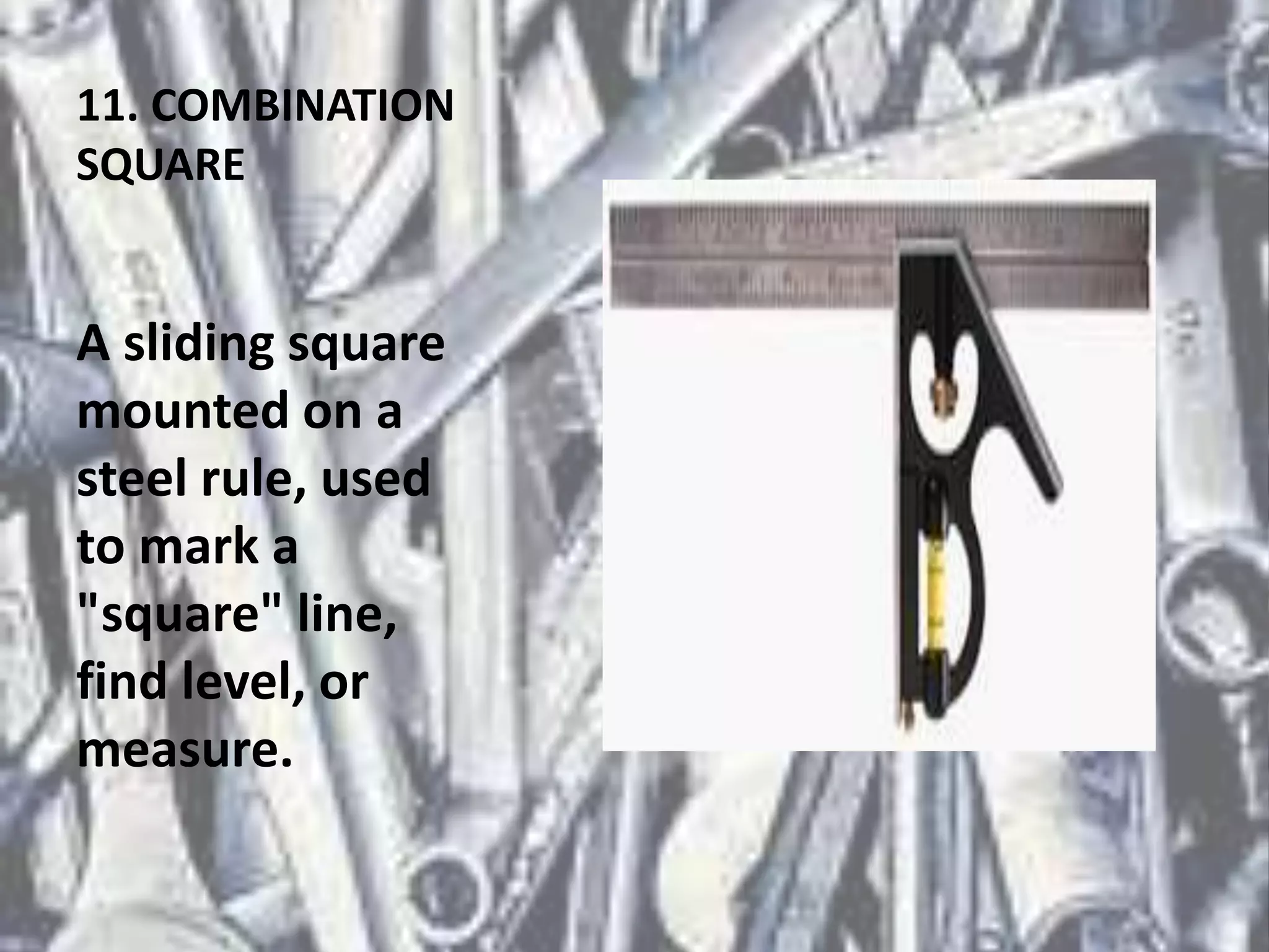 Workshop technology hand basic tools | PPTX