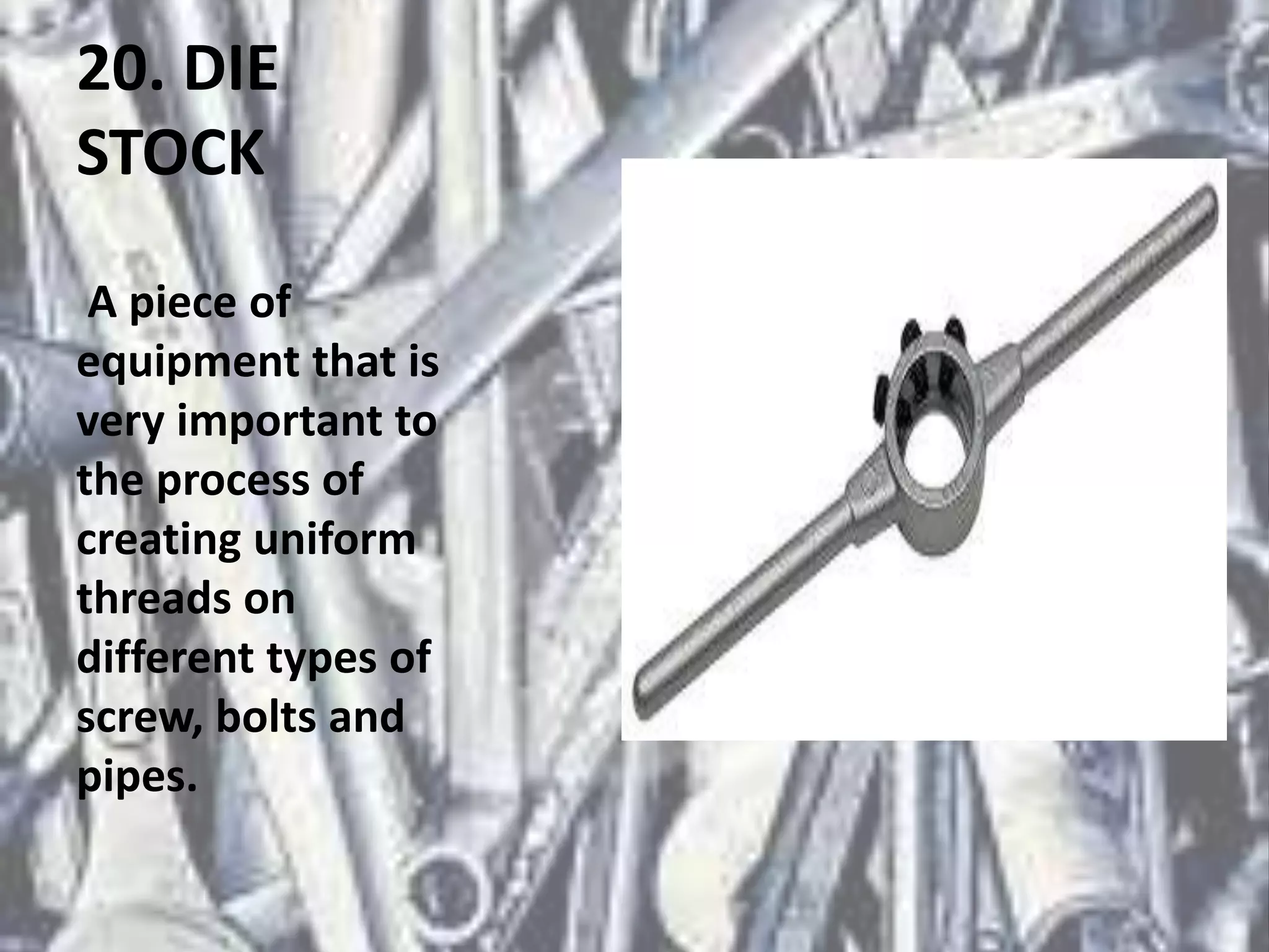 Workshop technology hand basic tools | PPTX