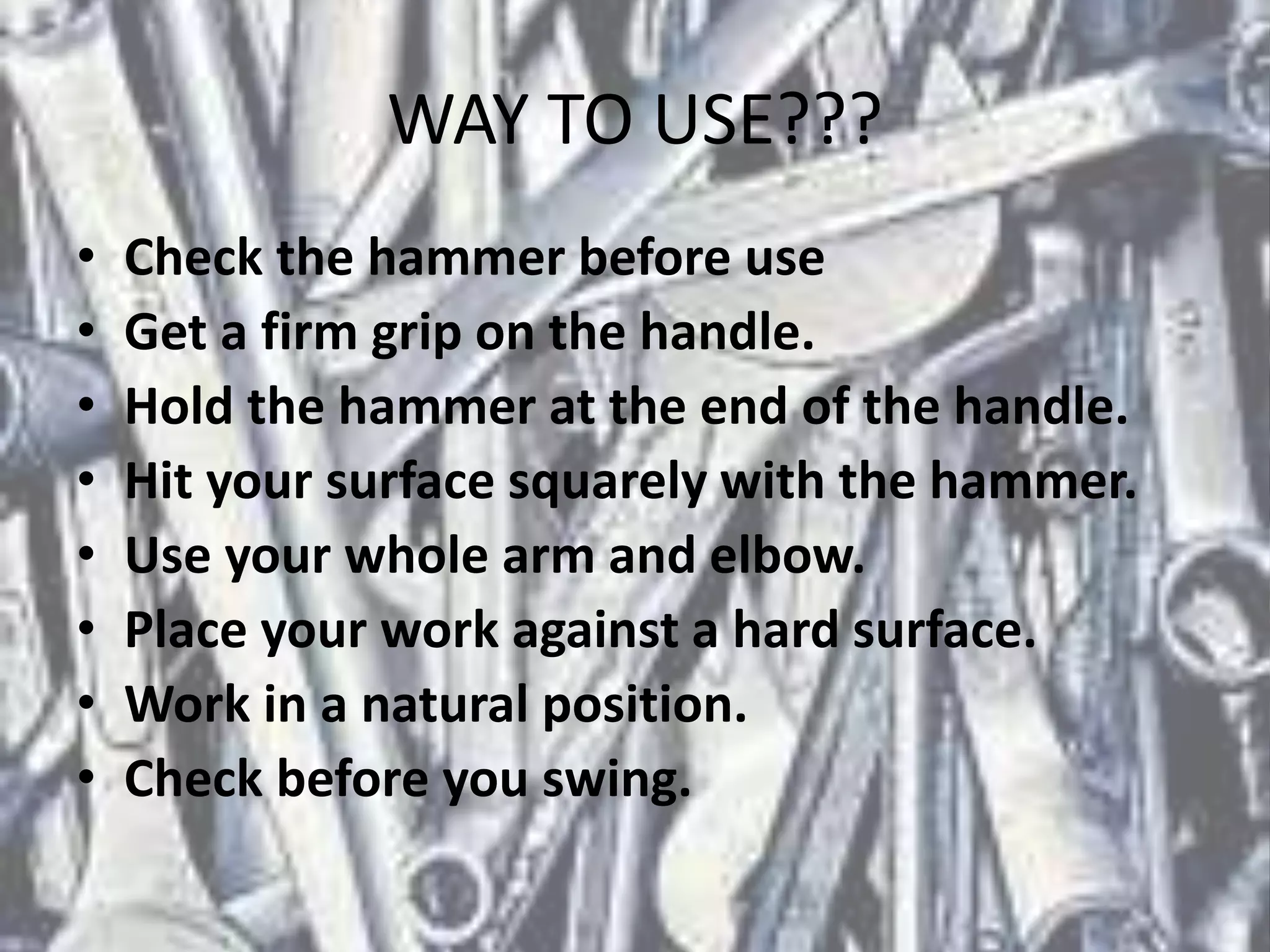 Workshop technology hand basic tools | PPTX