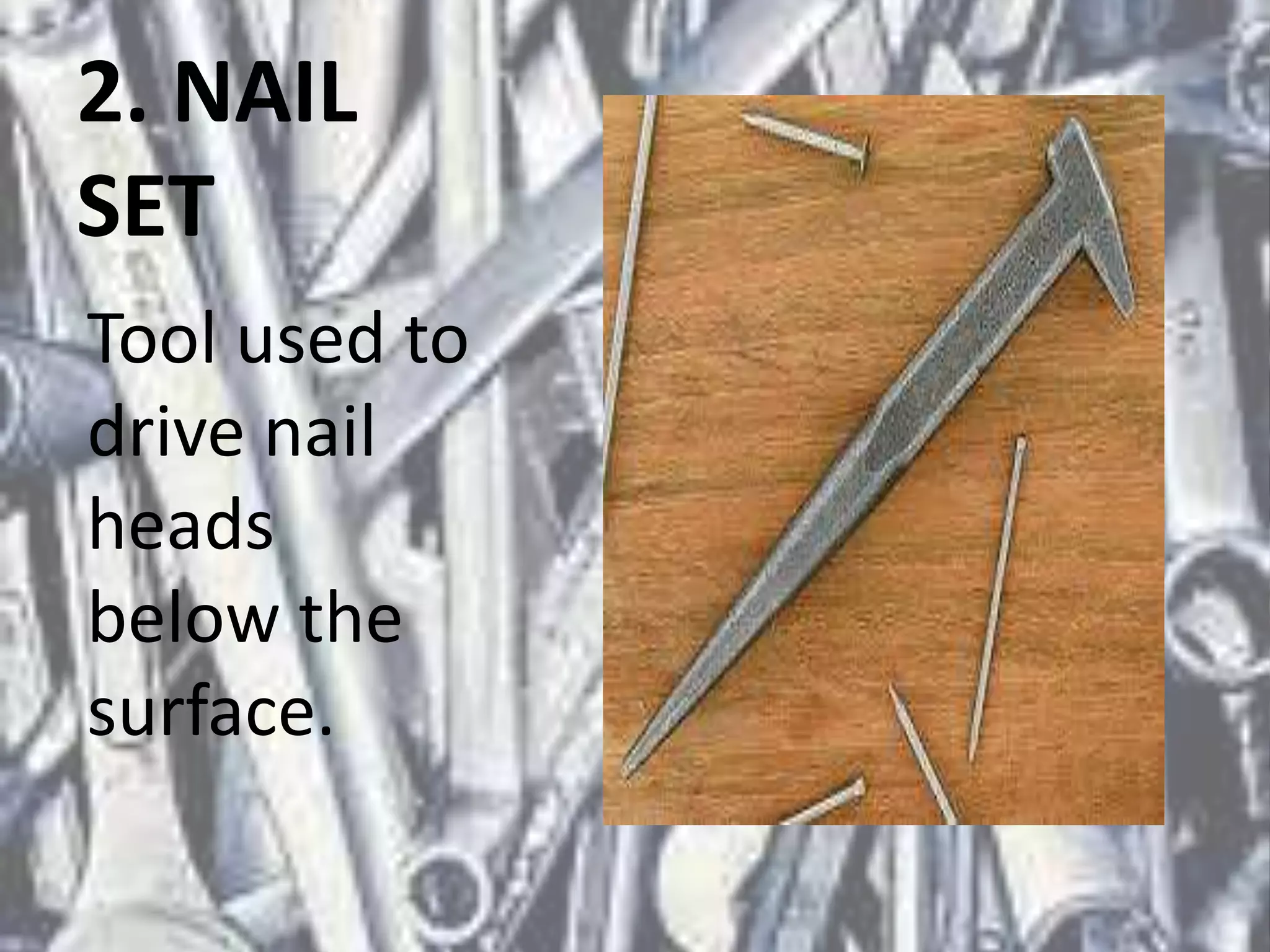 Workshop technology hand basic tools | PPTX