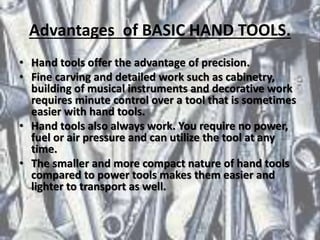 Workshop Technology Hand Basic Tools Pptx