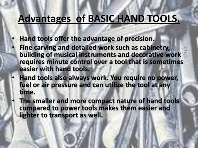 Workshop technology hand basic tools | PPTX | First Aid | Injuries