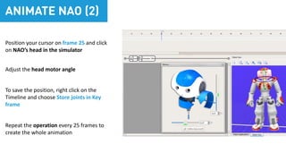 Programming NAO the humanoid robot | PPT