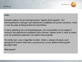 Workshop thermografie electriciteit | PDF