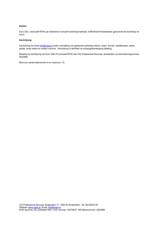 Workshop Turks Bedrijfscultuur 17April en 22 Mei in Amsterdam | PDF